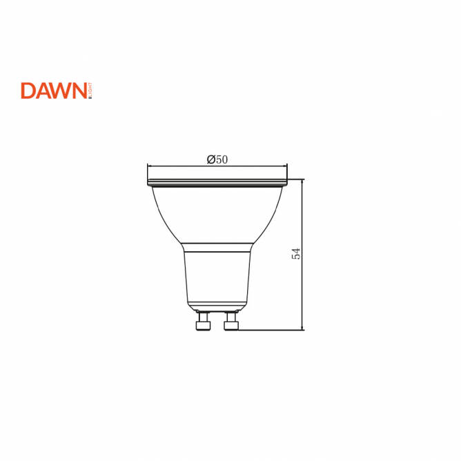 DAWN LED SIJALICA DIM GU10 7W 4000K 560LM 36°