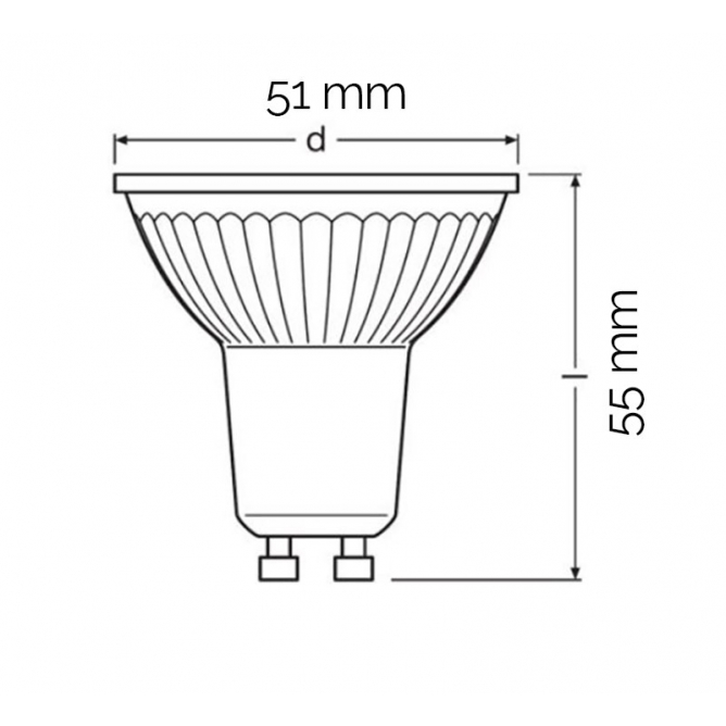 OSRAM LED SIJALICA GU10 6.9W/865 VALUE PAR 80 36°