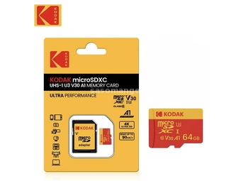 Kodak SDXC kartica 64GB i adapter