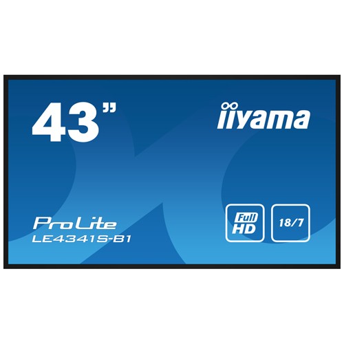 Iiyama 43″ ProLite Full HD AMVA3 USB media Monitor LE4341S-B1