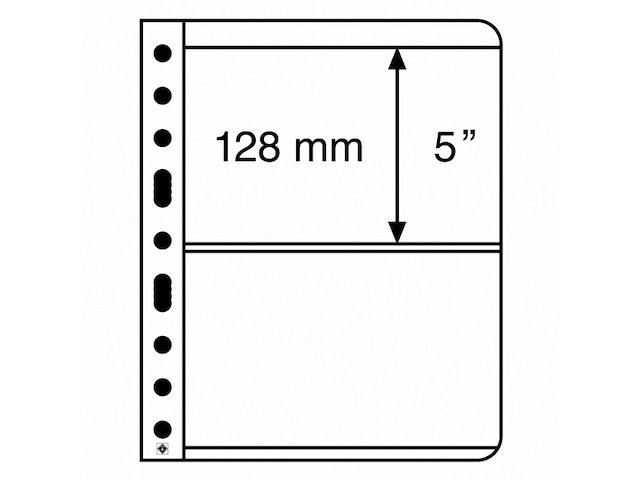 Stranice četri polja 195x128mm crna pozadina VARIO