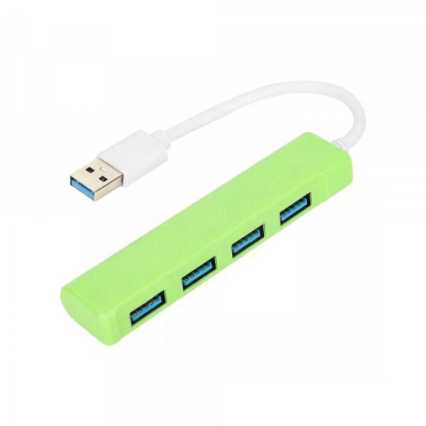 USB hub Mark 4 konektora zeleni