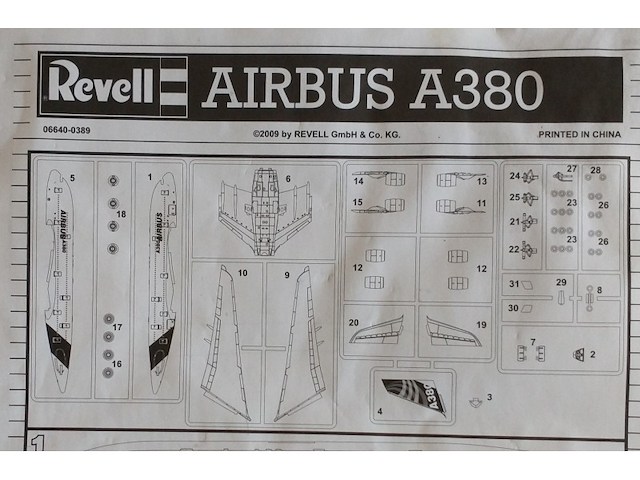 maketa REVELL avion AIRBUS A380