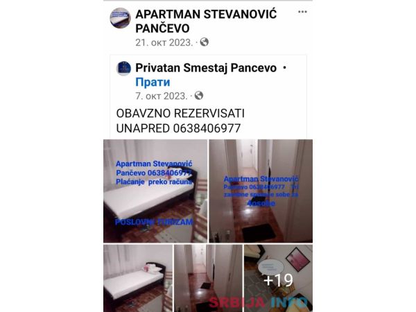 Apartmani za domaće i strane firme Vršac i Pančevo