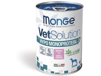 Monge VetSolution veterinarska dijeta za pse Hypoallergenic Monoprotein - Svinjetina 400g