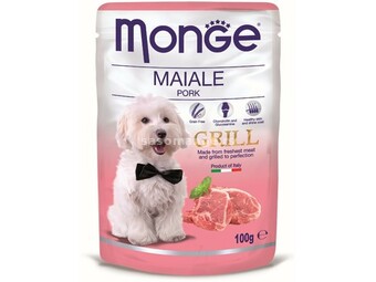 Monge Grill sos za pse - svinjetina 12x100g