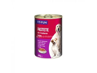 FitFun Dog Pate Adult konzerva - Ukus 5 vrsti mesa 6x400g