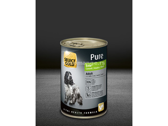 SELECT GOLD Dog Pure konzerva Adult - Patka 6x400g