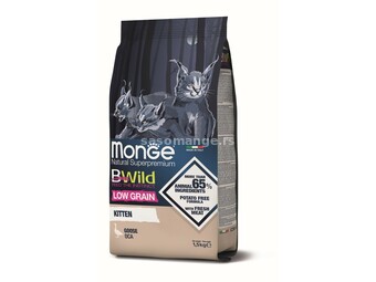 MONGE BWild hrana za mačke Grain Free Kitten - guska 1.5kg