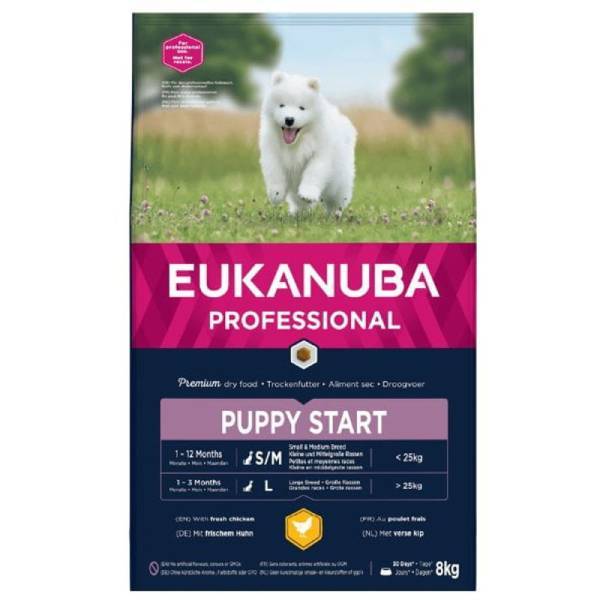 Eukanuba Puppy Starter All Breeds Chicken - 8 kg