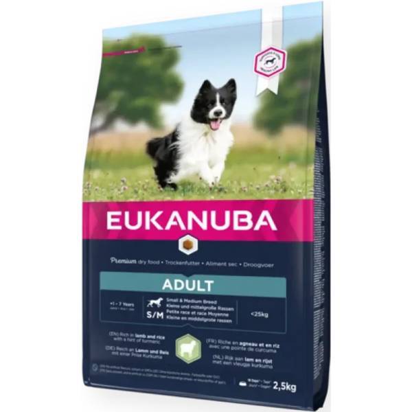 Eukanuba Adult Small&Medium Lamb&Rice - 2.5 kg