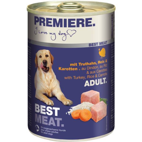 Premiere Dog Best Meat Adult, curetina, sargarepa i pirinac - 400 g