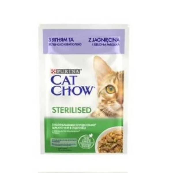 Purina CAT CHOW sos sterilised lamb - 85 g