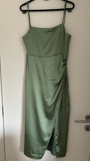 Zara haljina green/satinline