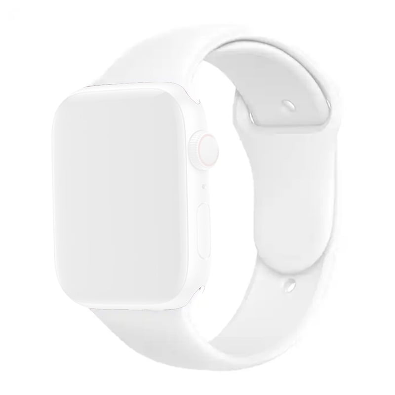 Smart Watch Silicone Strap 44/45/49mm White