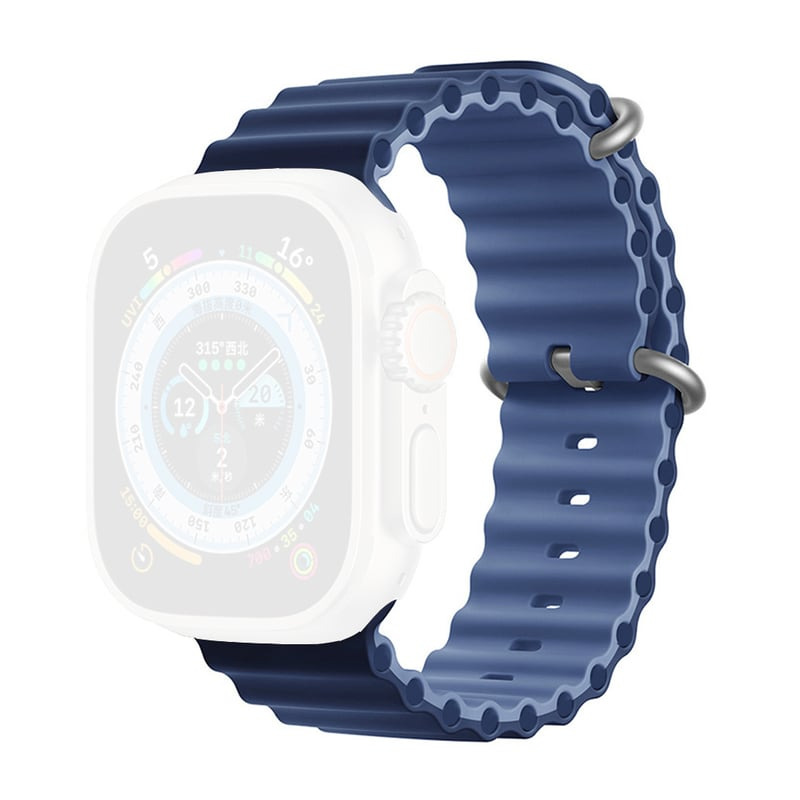 Smart Watch Ocean Strap 44/45/49mm Light Blue/Deep Navy