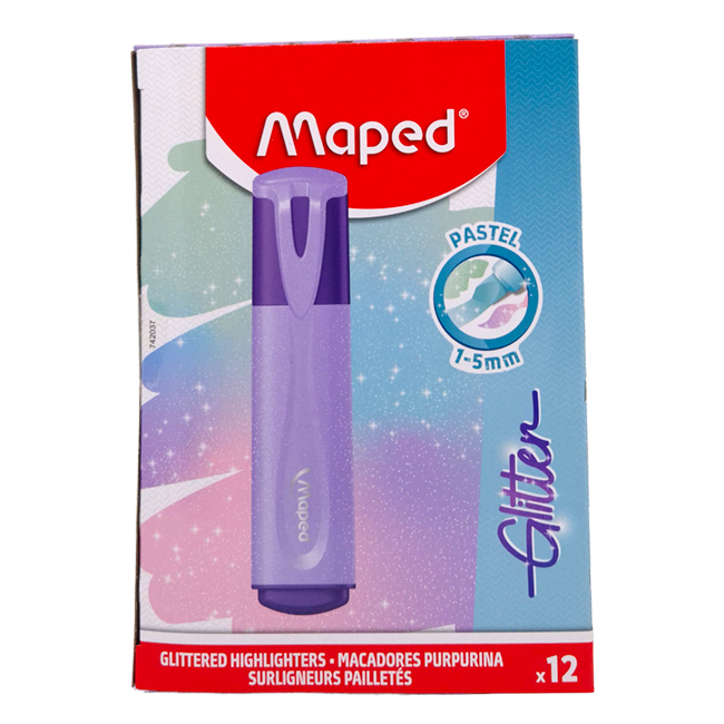 Signir Maped pastel ljubičasti gliter