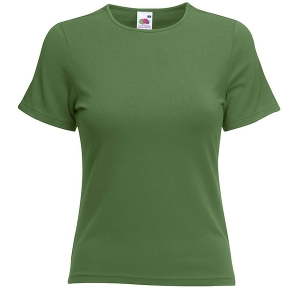 Lady-Fit Crew Neck Tee Olive S