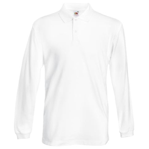 Long Sleeve Polo White M