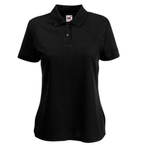 Lady-Fit Polo Black L