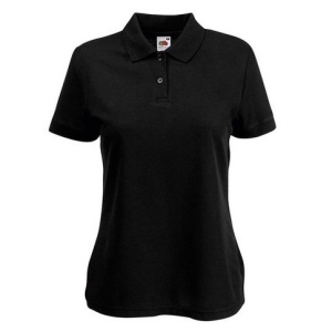 Lady-Fit Polo Black M