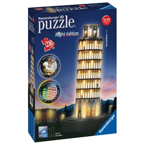 Ravensburger 3D puzzle (slagalice) - Toranj u Pizi nocno izdanje