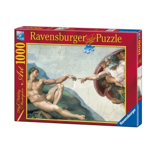 Ravensburger puzzle (slagalice)- Mikelandjelo "Stvaranje Adama"