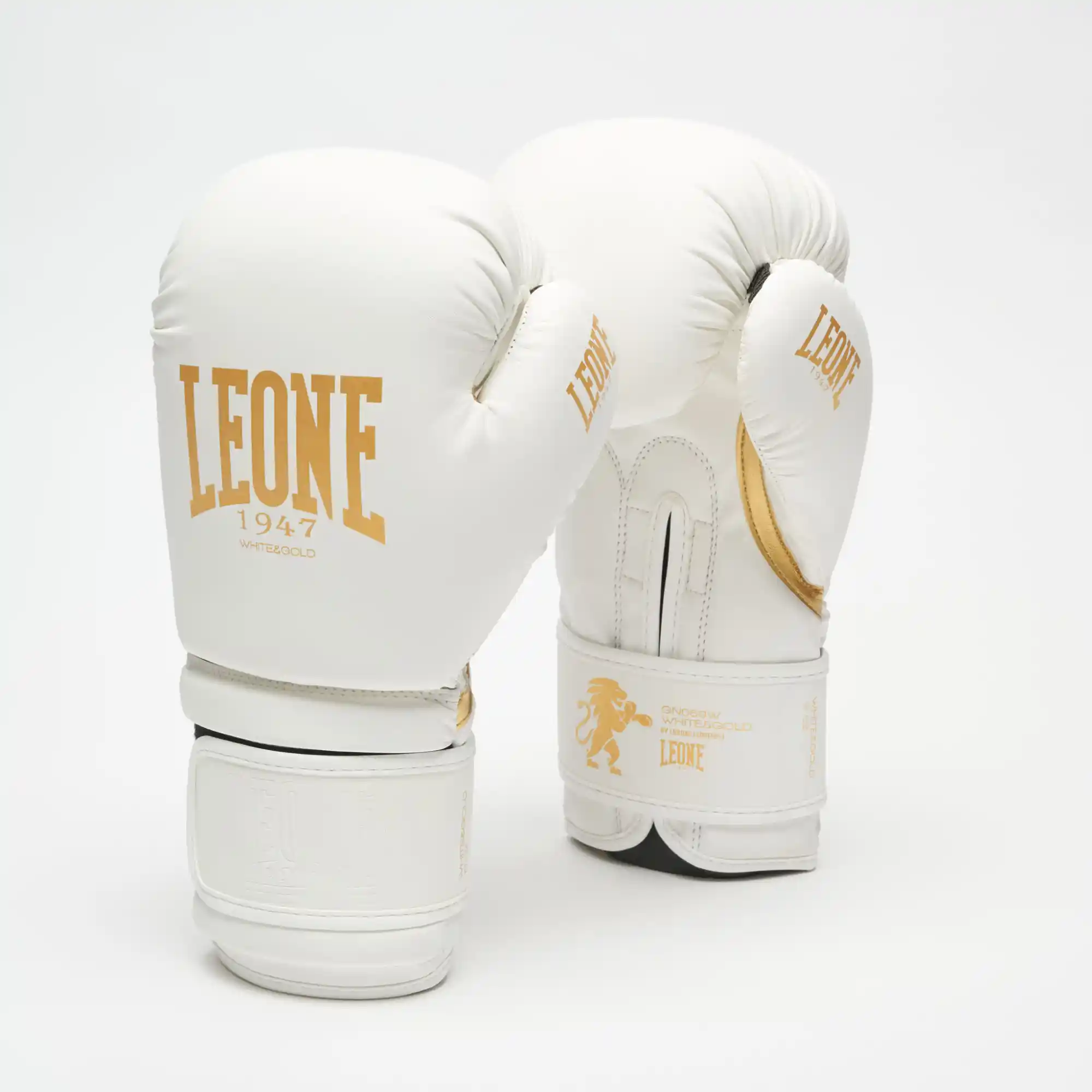 WHITE & GOLD BOXING GLOVES