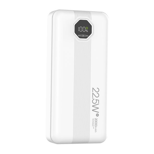 MOXOM Power bank MX-PB95 20000mAh SCP22.5W+PD20W, bela