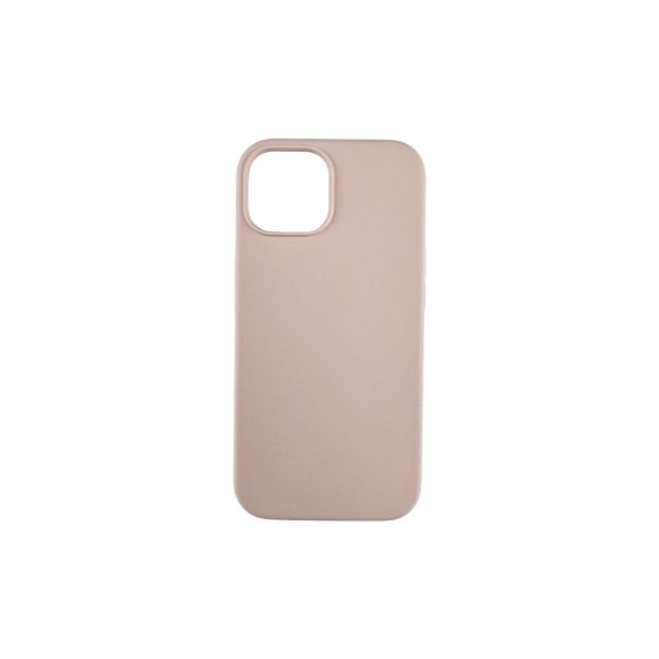 Silikonska SOFT Maska MagSafe iPhone 15+, puder roze