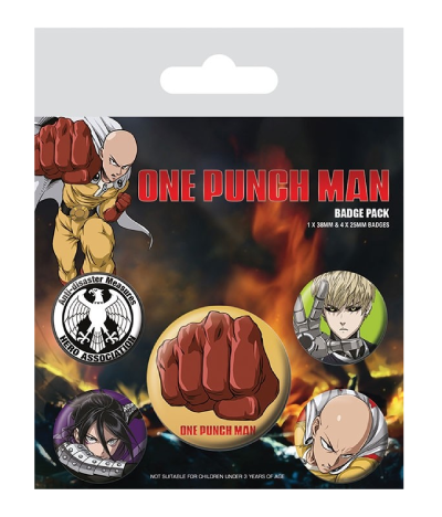 Bedž set 5 - One Punch Man, Destructive