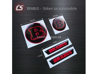 Brabus Komplet Stikeri - 3d stikeri - Čiči Sticker - 2346