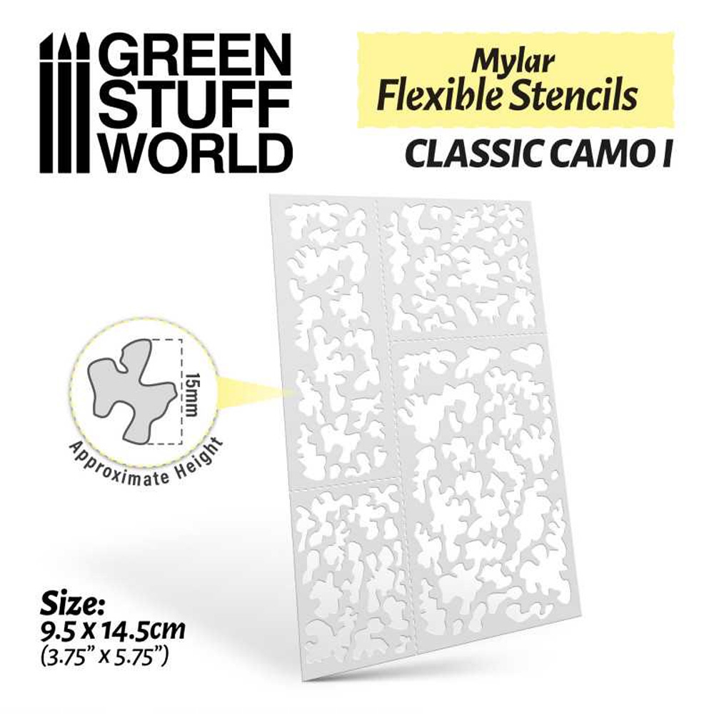 Flexible stencils - Classic Camo 1
