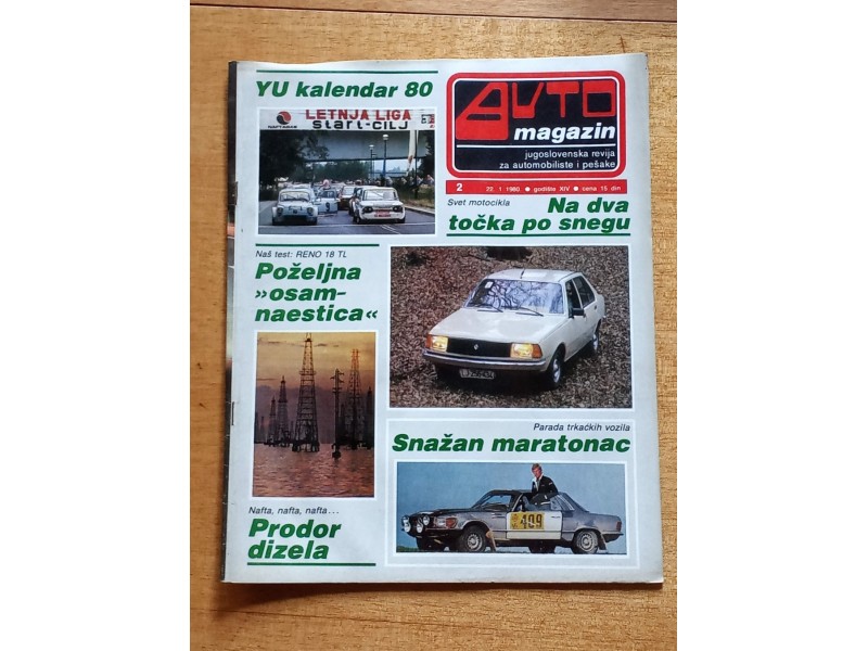 Auto Magazin - Broj 2 - 1980.g - Letnja Liga - Fića