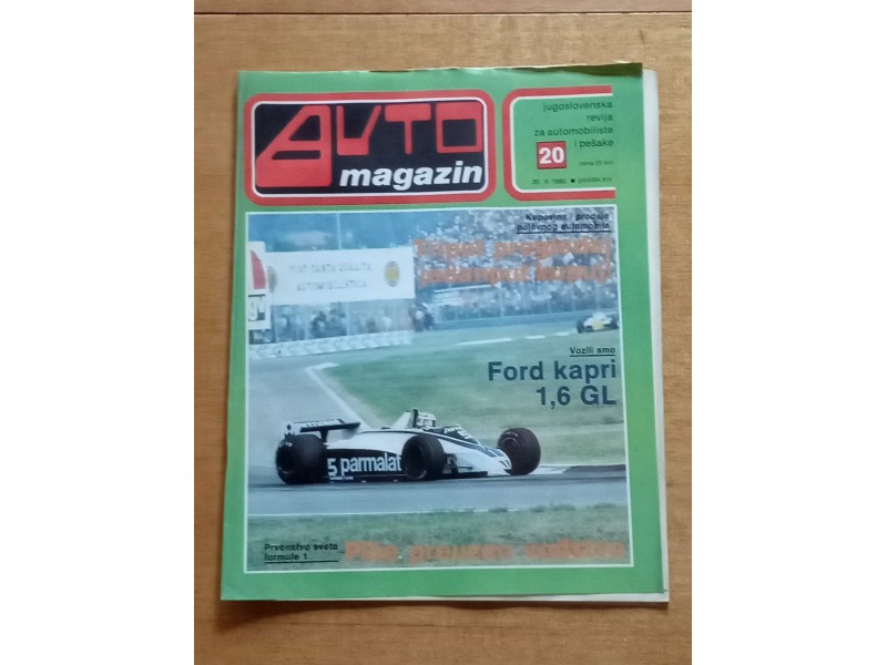 Auto Magazin - Broj 20 - 1980.g - Formula 1