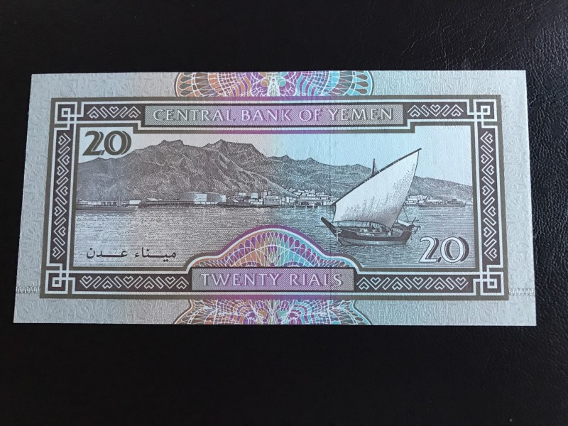 YEMEN 20 RIALSA. UNC.1990.