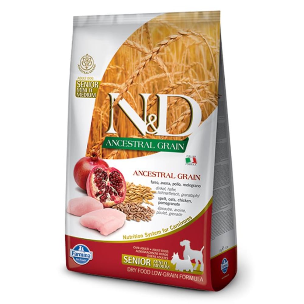 N&D ANCESTRAL GRAIN Senior Chicken & Pomegranate Medium & Maxi 12 kg Hrana za pse