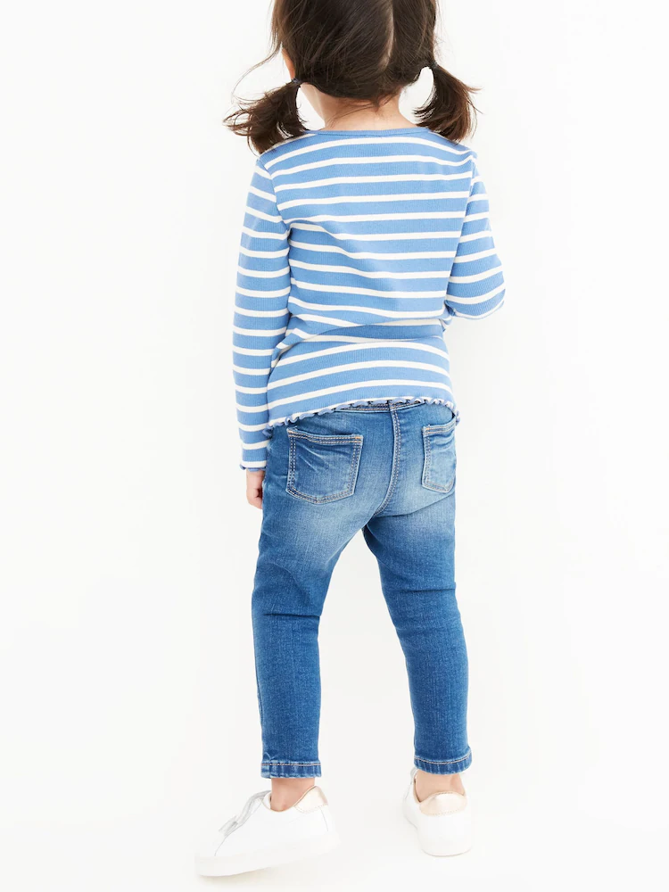 Light Blue Denim 1 Pack Elasticated Waist Jeggings (3mths-7yrs)