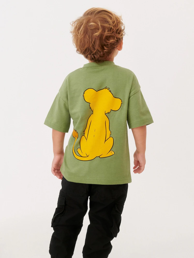 Green Simba Lion King Short Sleeve 100% Cotton T-Shirt (6mths-8yrs)