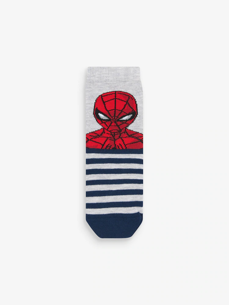 Spiderman License Character Cotton Rich Socks 5 Pack