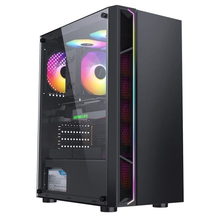 Kućište Raptor Vertos RGB/Black/Window/Bez Napajanja