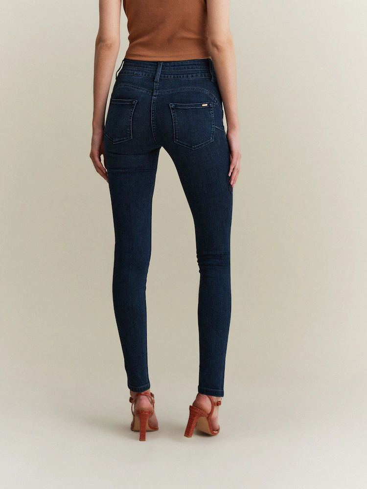 Inky Blue Denim Lift Slim And Shape Skinny Jeans