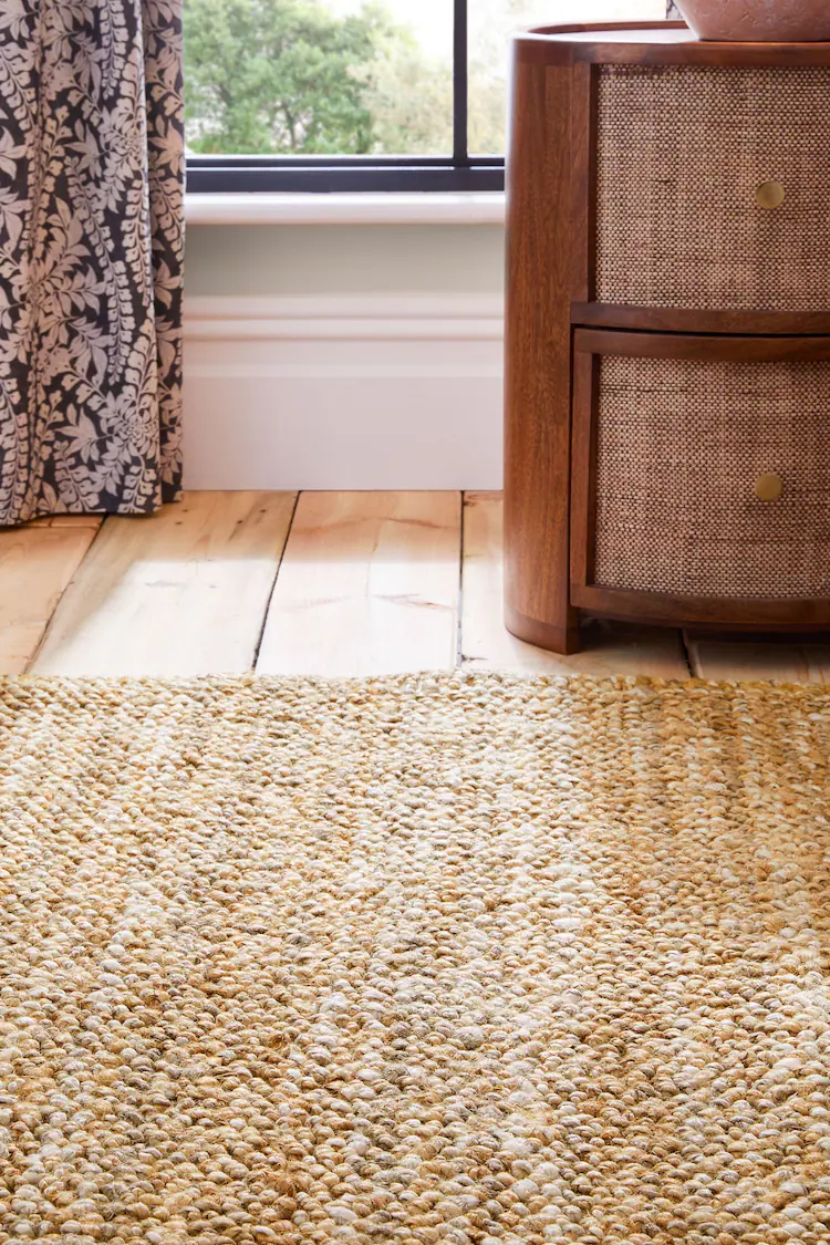 Natural Jute Bobble Rug