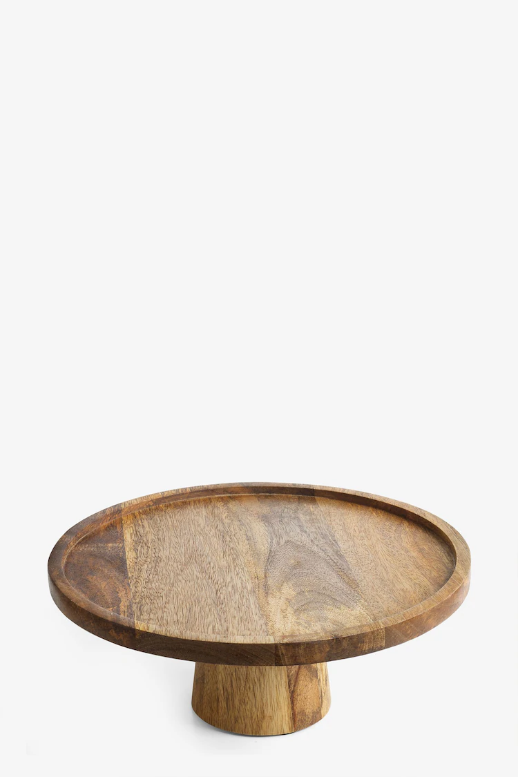 Natural Mango Wood Cake Stand