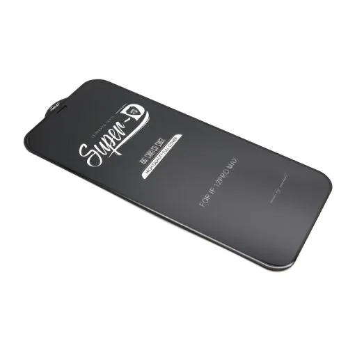 Zaštino staklo (glass) 11D za iPhone 12 Pro Max (6.7) SUPER D crna (MS)