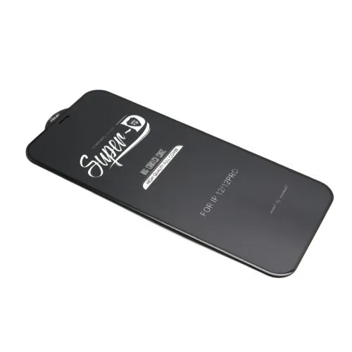 Zaštino staklo (glass) 11D za iPhone 12/12 Pro (6.1) SUPER D crna (MS)