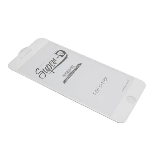 Zaštino staklo (glass) 11D za iPhone 7 Plus/8 Plus SUPER D bela (MS)