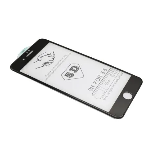Zaštino staklo (glass) 5D za iPhone 7 Plus/8 Plus crna (MS)