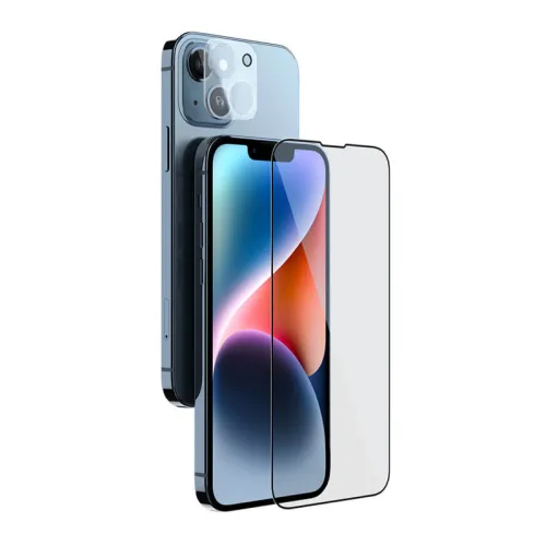 Zaštino staklo (glass) Nillkin 2u1 HD za iPhone 14 Plus (6.7) crna (MS)