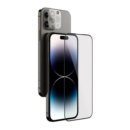Zaštino staklo (glass) Nillkin 2u1 HD za iPhone 14 Pro (6.1) crna (MS)